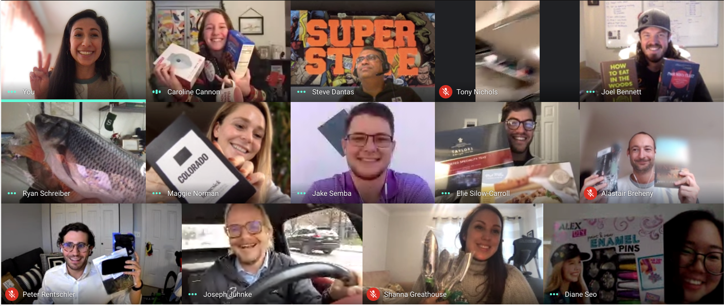 The Logistics of a Virtual Secret Gift Exchange